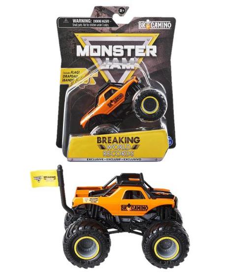 Carrinho Monster Jam 1:64 - Breaking World Records - BR Camino - Sunny ...