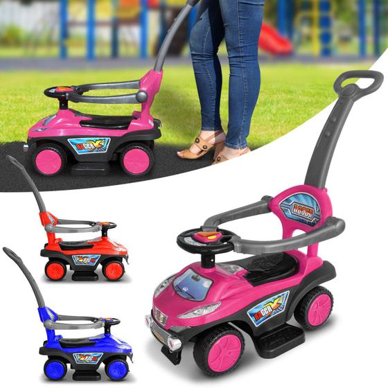 Carrinho Passeio Infantil Empurrador com Luzes e Som para Criança Bebê ...