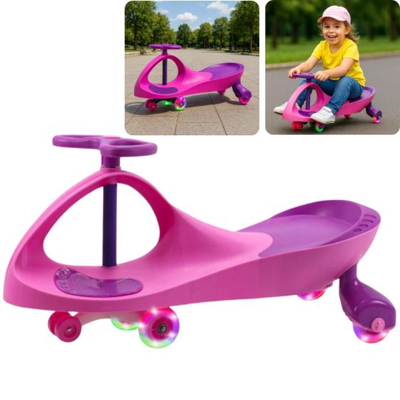 Carrinho Rolimã Super Car Passeio Infantil Com Rodas Led Suporta 100kg ...