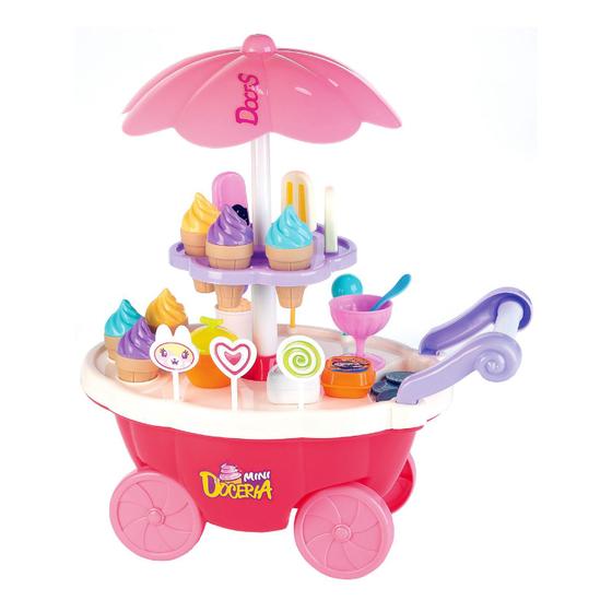 Carrinho Sorvete Infantil Mini Doceria Com Som Luz Movimento - Fenix ...
