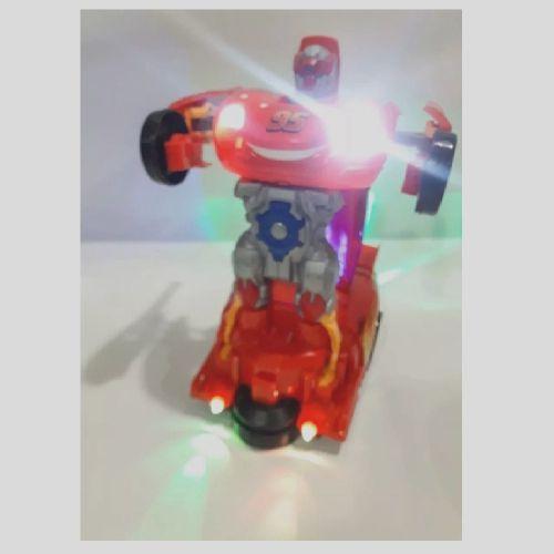 Carrinho Super Robots relámpago mcqueen Carro Vira Robô Emite Luz Som ...