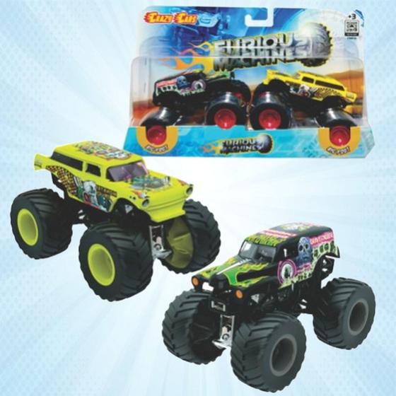 Carrinhos tipo Monster Truck Furious Machine Crazy Cars FM010 - Blister ...