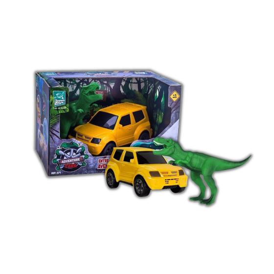 Carro Carrinho Com T- Rex Dinossauro Aventura Off Road - Super Toys ...