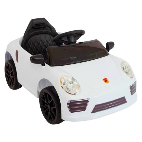 Carro Carrinho Eletrico De Passeio Infantil Com Luz Som Controle Remoto ...