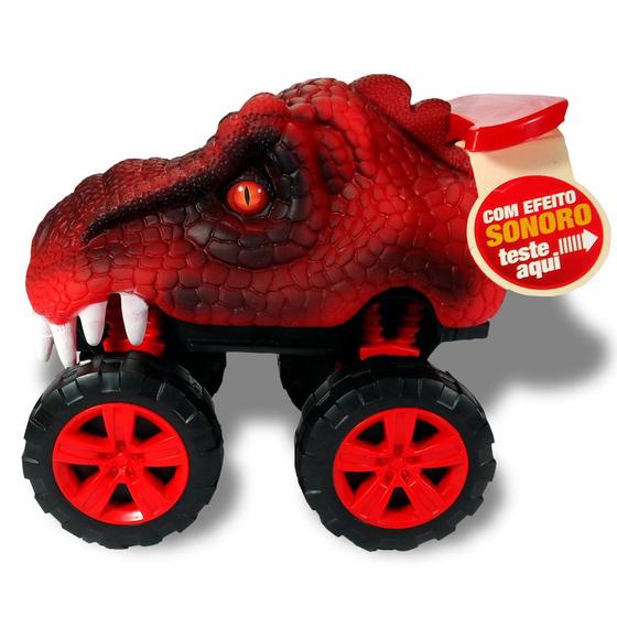 Carro Carrinho T-Rex Dinossauro Animals Off Road Com Som - Usual ...