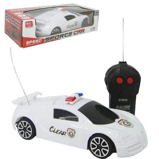 Carro com controle remoto sem fio policia sports car na caixa - OM ...