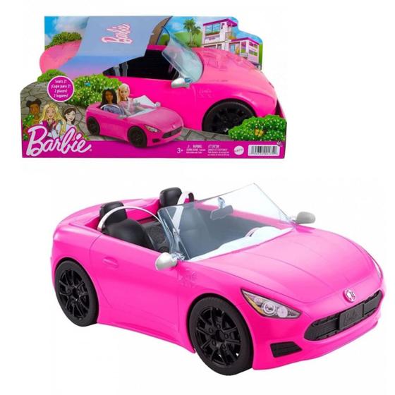 Carro da Barbie Conversível Rosa c/2 Lugares 3+ HBT92 Mattel - No ...