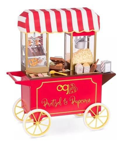 Carro De Boneca Our Generation Pretzel E Popcorn - Pipoca - Bonecos ...