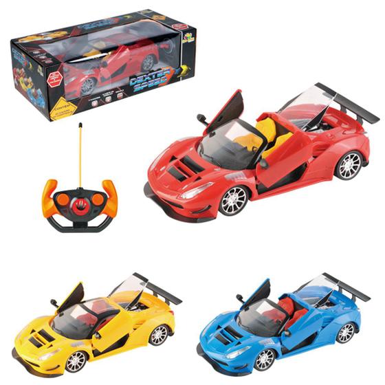 Carro de Controle Remoto 7 Funções Escala 1:14 Velox Ferrari ...