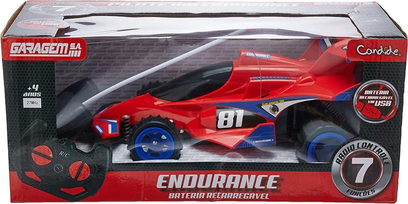 Carro de Controle Remoto Endurance Rádio Controle 7 Funções Candide ...