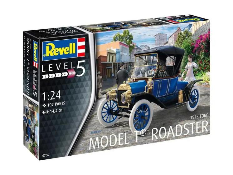 Carro Ford Modelo T Roadster 1913 1:24 Revell Rev 07661 - Kit Para ...