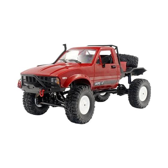 Carro RC WPL C14 Escala 1:16 2.4G 2CH 4WD Mini Caminhão Off-road Chassi ...