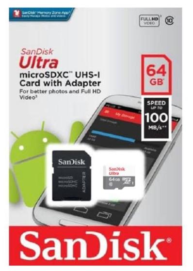 Cartao de memoria sandisk 16gb/32gb/64gb/128gb ultra micro sdhc -UHS-l card - Cartão de Memória ...