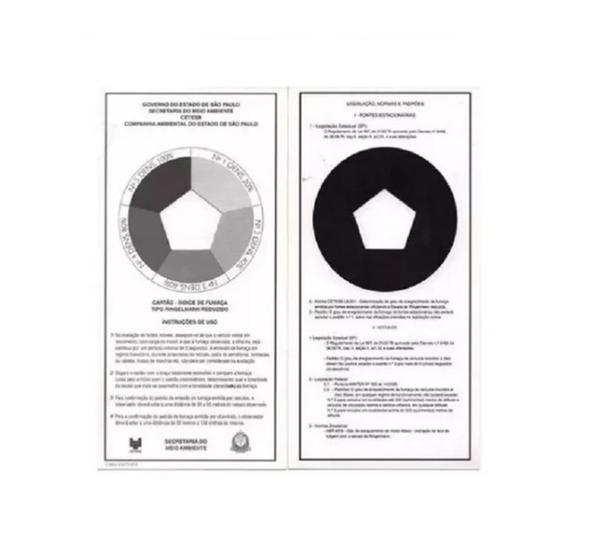 Cartão Índice Fumaça Escala De Ringelmann - 10 Unid - Escala Métrica ...