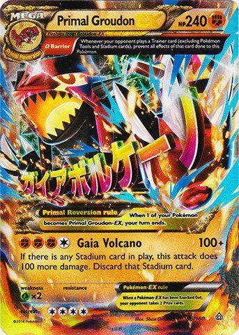 Cartão Pokémon Primal Groudon-EX - XY Primal Clash 86/160 ...
