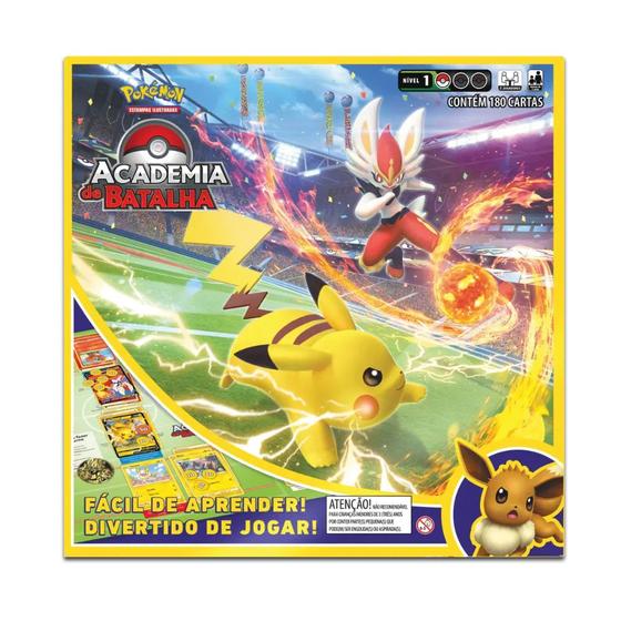 Cartas Pokémon Box Academia de Batalha Copag Baralho - Deck de Cartas ...