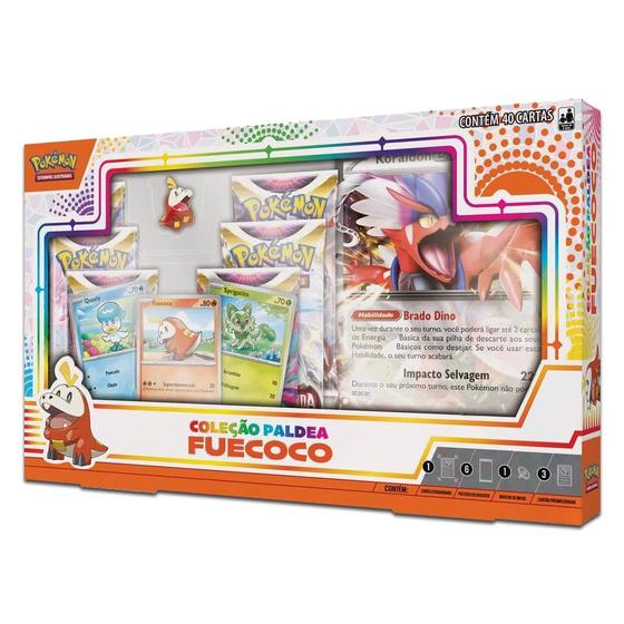 Cartas Pokémon Box Coleção Paldea Fuecoco c/ Koraidon Ex Copag - Deck ...
