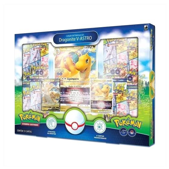 Cartas Pokémon Box Pokémon Go Coleção Dragonite VASTRO Copag - Deck de ...