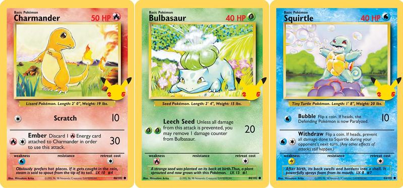 Cartas Pokémon Kanto - Comemoração de 25 Anos - Lote Jumbo First ...
