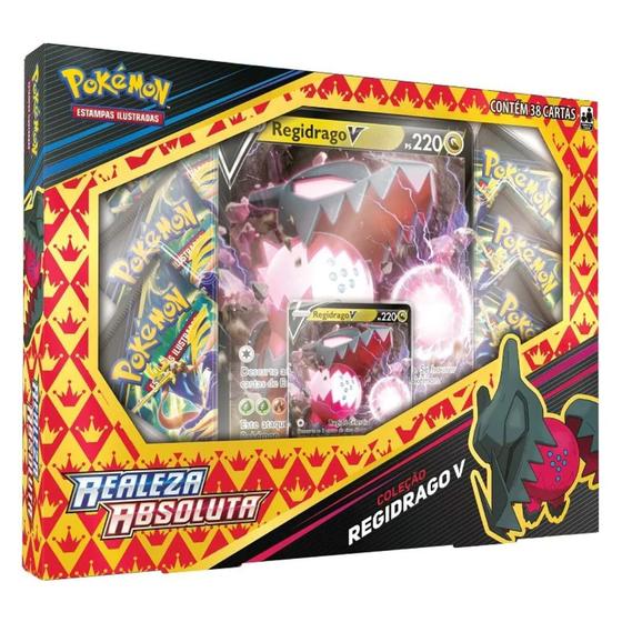 Cartas Pokemon Realeza Absoluta Box Regidrago Galeria de Galar - Copag ...