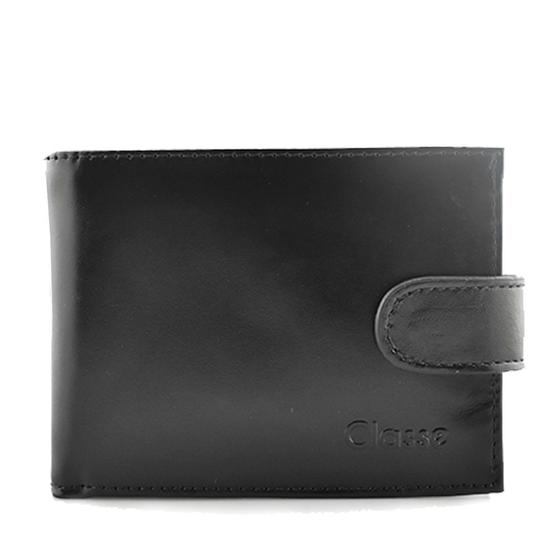 Carteira Masculina Casual Couro Zíper Classe Preto - CLASSE COURO ...