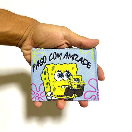 Carteira slim bob esponja pago com amizade meme desenho geek - Allmadas ...