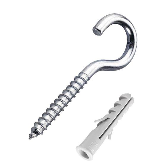 Cartela com 4 Ganchos Inox com Buchas de 6mm Bemfixa 7231 - Gancho ...