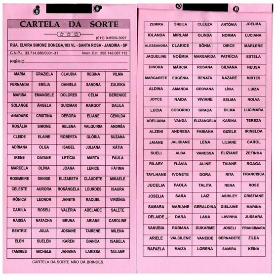 Modelo Rifa Para Sorte Pdf