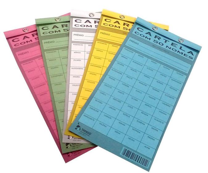 Cartela Para Rifa Com 50 Nomes Tamoio - Rifa - Magazine Luiza