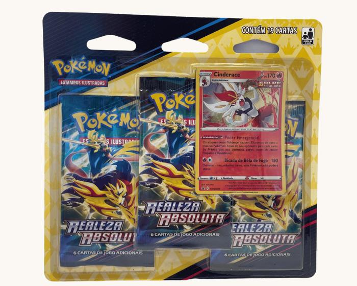 Cartinha Pokémon Blister Triplo Com 19 Cartas Copag Deck De Cartas
