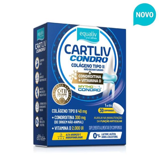 Cartliv Condro 30 Comprimidos - Equaliv - Colágeno - Magazine Luiza