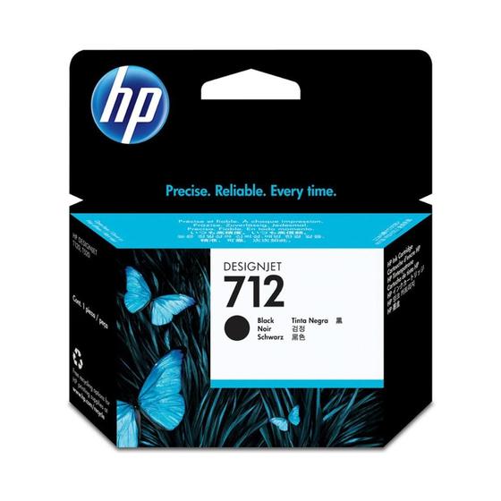 Cartucho de Tinta HP 712 Preto 3ED70A Plotter T250 5HB06A - Cartucho de ...