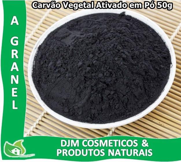 Carvão Vegetal Ativado em Pó 50g - Granel - No Magalu - Magazine Luiza