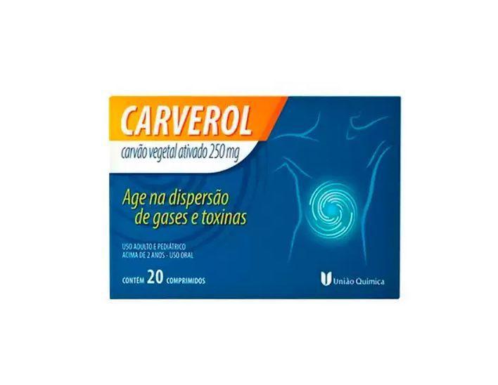 Carverol 250mg - carvão vegetal ativado - age na dispersão de gases e ...