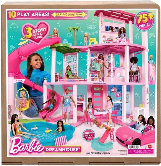 Casa Barbie Dreamhouse Pool Party Doll House Hmx10 - Mattel - Casinha ...