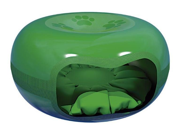 Casa cama para Gato Formato de Donuts rosquinha Verde MECPET - Mec Pet ...