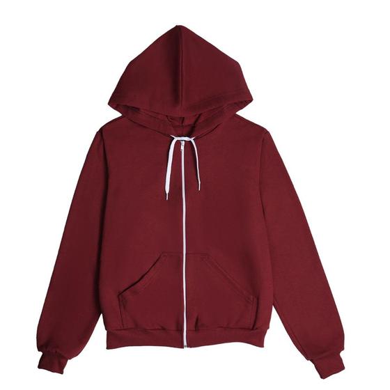 Casaco de Frio Moletom Com Bolso Canguru De Ziper - trajano store ...
