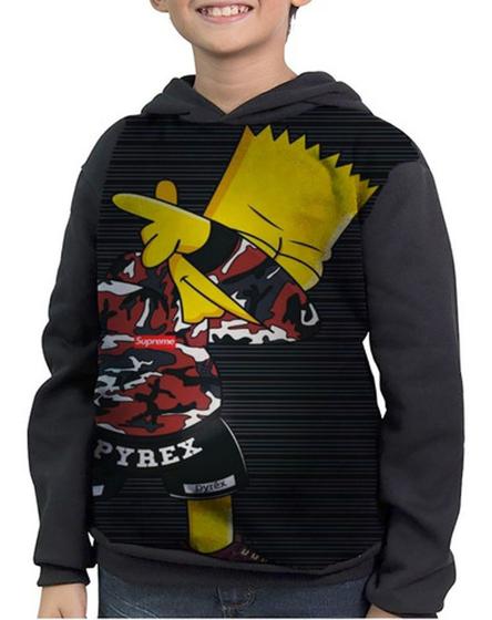 Casaco Moletom Infantil Bart Simpson Dab The Simpsons - smoke - Moletom ...