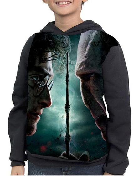 Casaco Moletom Infantil Harry Potter E Lord Voldemort - smoke - Casaco ...