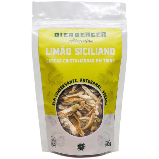 Cascas Cristalizadas em Tiras de Limão Siciliano 100g - Dierberger ...