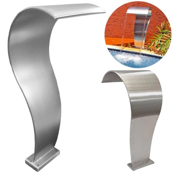 Cascata Piscina Media em Aco Inox Lamina D Agua: 400 Mm Inox Alianca ...