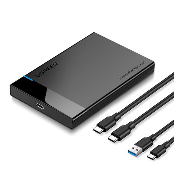 Case Hd Externo Ugreen Sata 2,5 com 2 cabos 10 Gbps - Case para HD ...