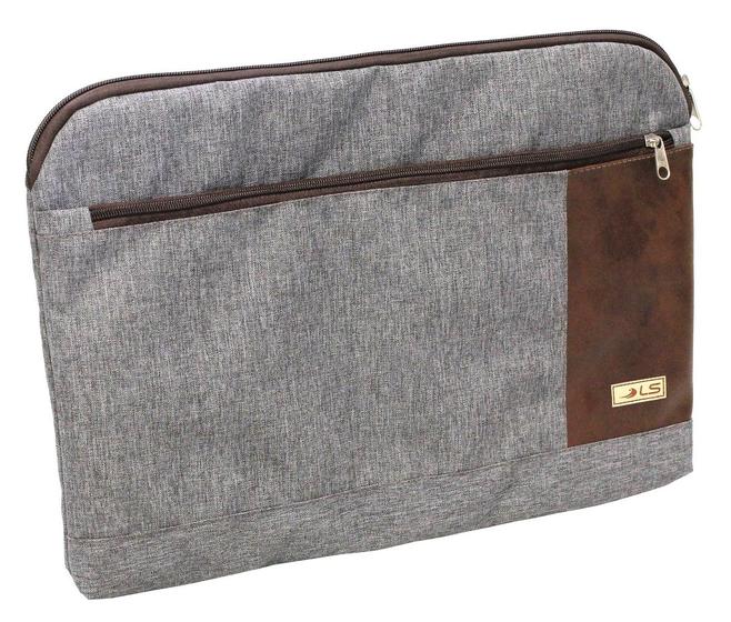 Case LS Bolsas para Notebook 15.6" Cinza Mescla e Marrom 2 divisões ...