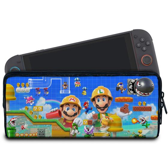 Case para Nintendo Switch 2 Bolsa Estojo - Super Mario Maker 2 - Pop ...