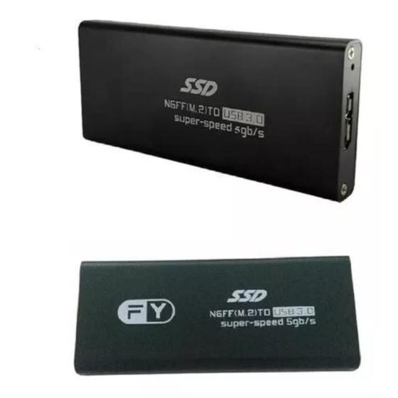 Case Ssd M.2 Ngff E Sata Para Usb 3.0 E Micro-b - FY - Case para HD ...