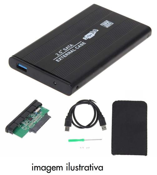 Case Usb 3.0 Em Alumínio capa Para Hd externo Sata De 2,5 De Notebook ...