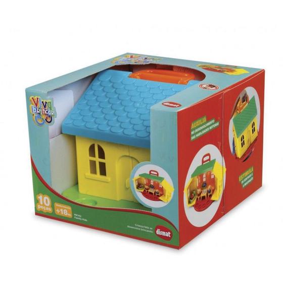 Casinha de Boneca Family Kids 27,7 Cm Maleta Mk 142 - Dismat - Casinha ...