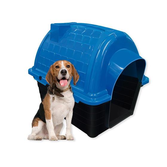 Casinha Pet Raças Médias N4 Iglu para Cachorro Azul - Furacão Pet ...