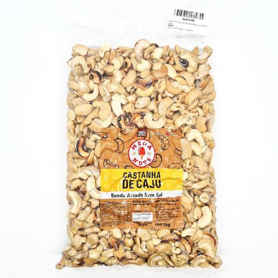 Castanha de Caju Banda Assada (Tostada) 1kg Caseira Mega Nuts! - Mix de Grãos - Magazine Luiza