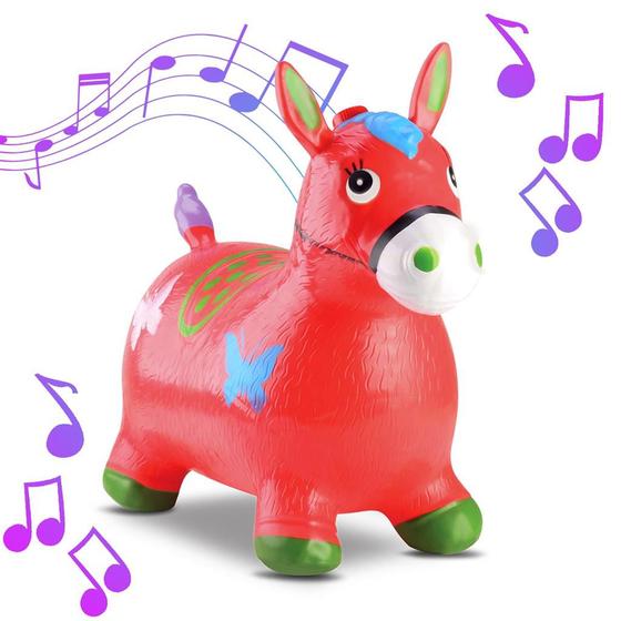 Cavalinho Upa Upa Original Inflável Musical Criança Pocotó 548 Bee Toys ...